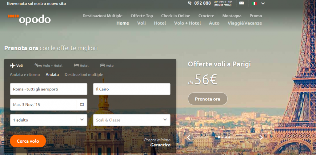 Opodo Recensioni 2024 e Opinioni, voli low cost, vacanze, viaggi hotel ️