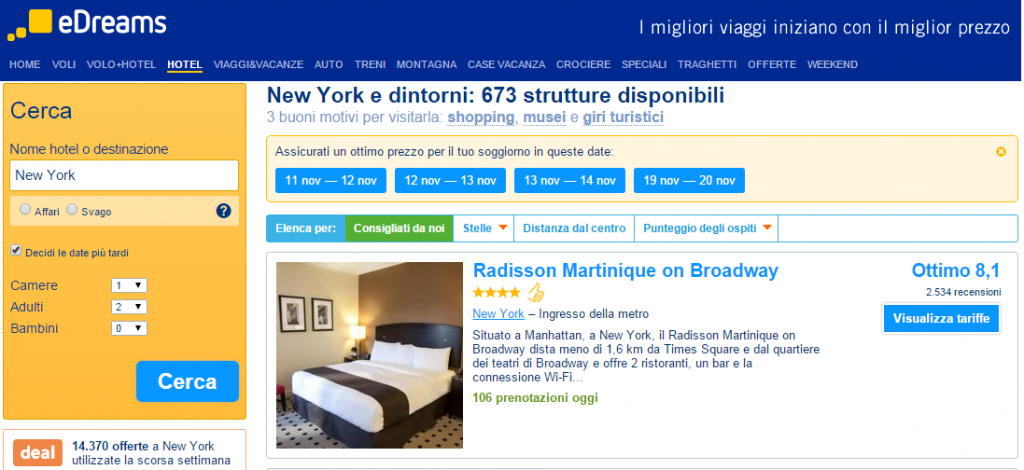 Edreams Recensioni 2025 e Opinioni hotel, voli, volo+hotel e offerte ️